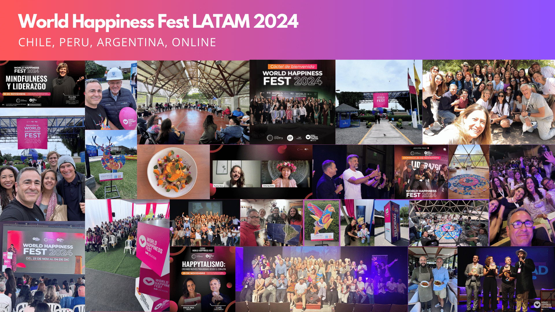 ワールド ハピネス フェスト LATAM 2024: 教育、リーダーシップ、社会的影響の変革 - 世界幸福財団