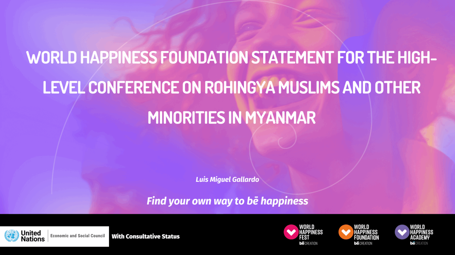 World Happiness Foundation Statement for the High-Level Conference on ...